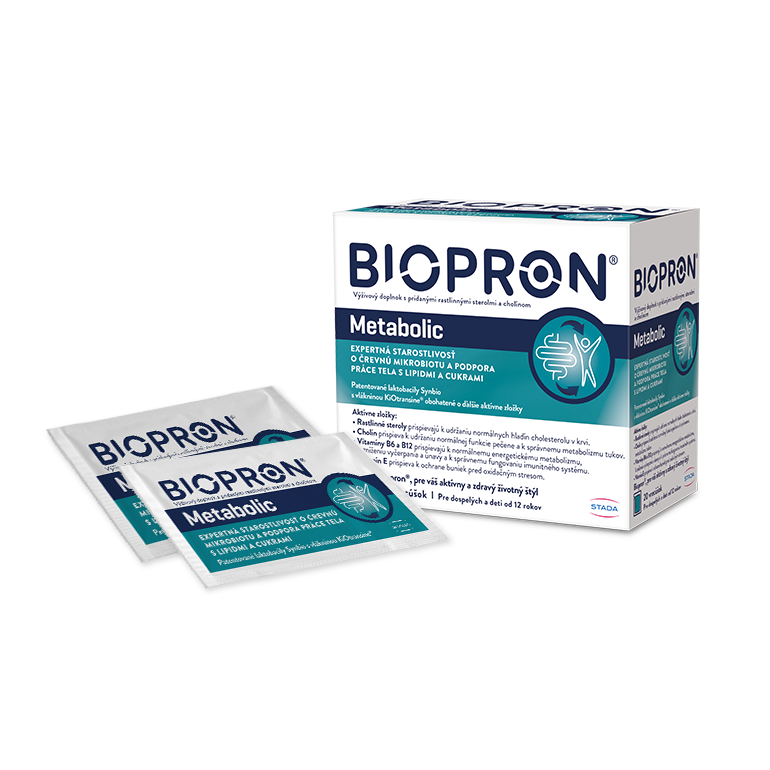 Biopron Metabolic probiotika, prebiotika pro podporu práce těla s tuky ...